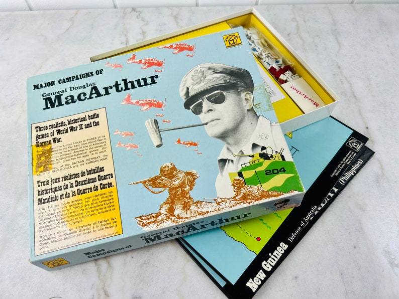 Vintage World War II Board Game, 1974 Major Campaigns of General ...