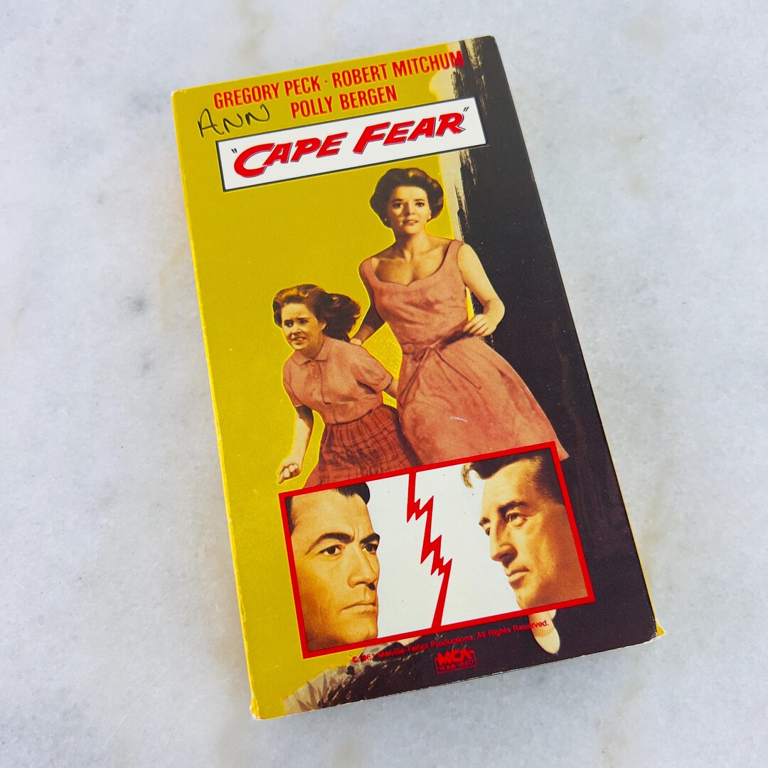 Vintage 1987 Cape Fear VHS, Promotional Screener, Gregory Peck, Robert ...