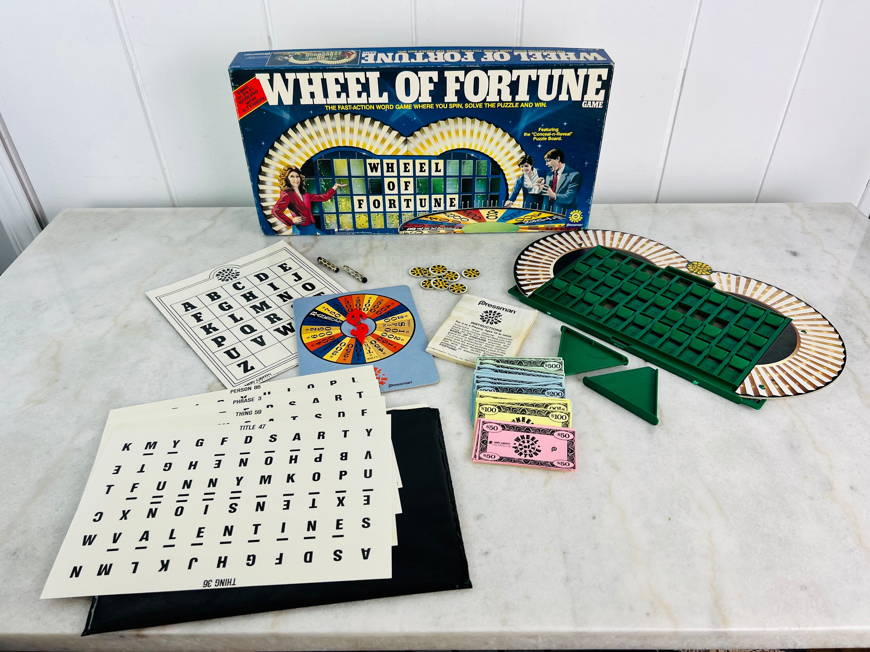 Vintage 1985 Wheel of Fortune Board Game First Edition by - Etsy