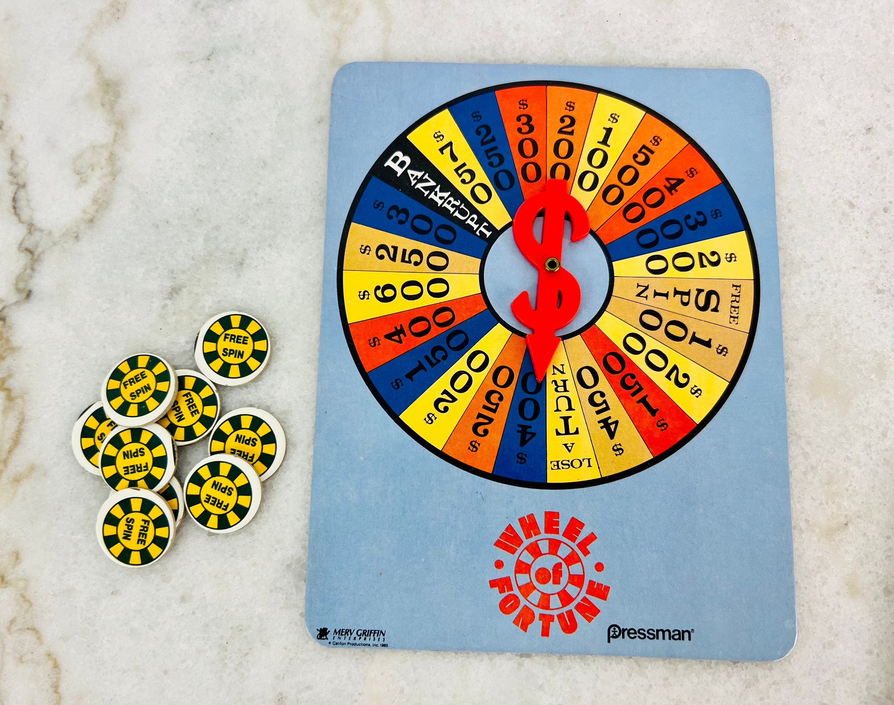 Vintage 1985 Wheel of Fortune Board Game First Edition by - Etsy