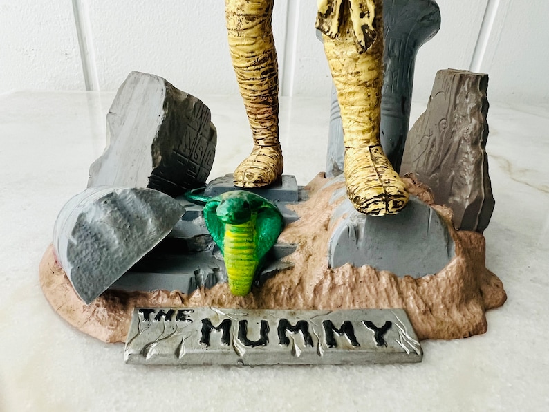 Vintage 1991 the Mummy Figurine, Hand Painted Monster Model, 10" - Etsy