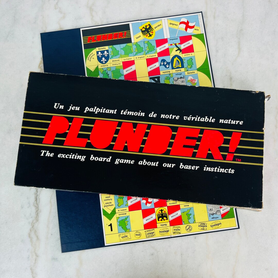 Vintage Plunder! Board Game, "the Exciting Board Game About Our Baser ...