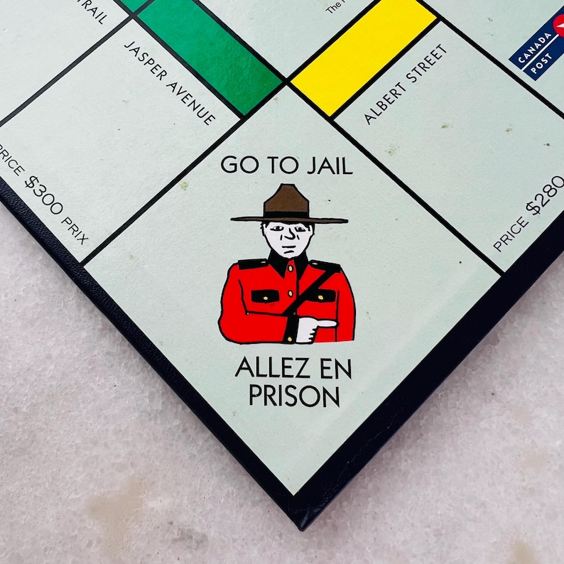 Vintage Monopoly Canadian Edition Board Game, Parker Bros Property ...