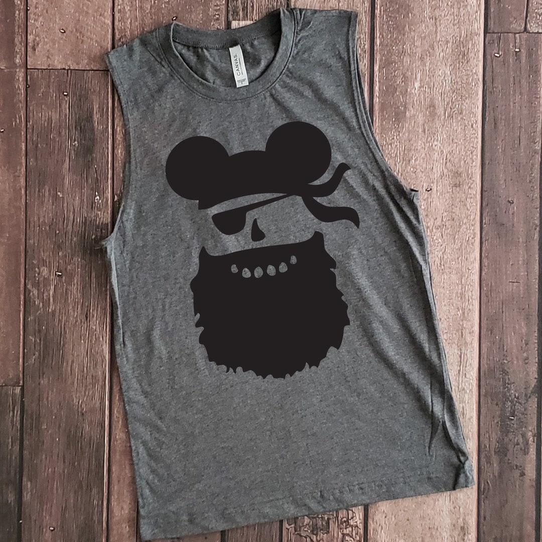 Bearded Mickey Pirate Adult Muscle Tank Top Epcot Food and Wine ...