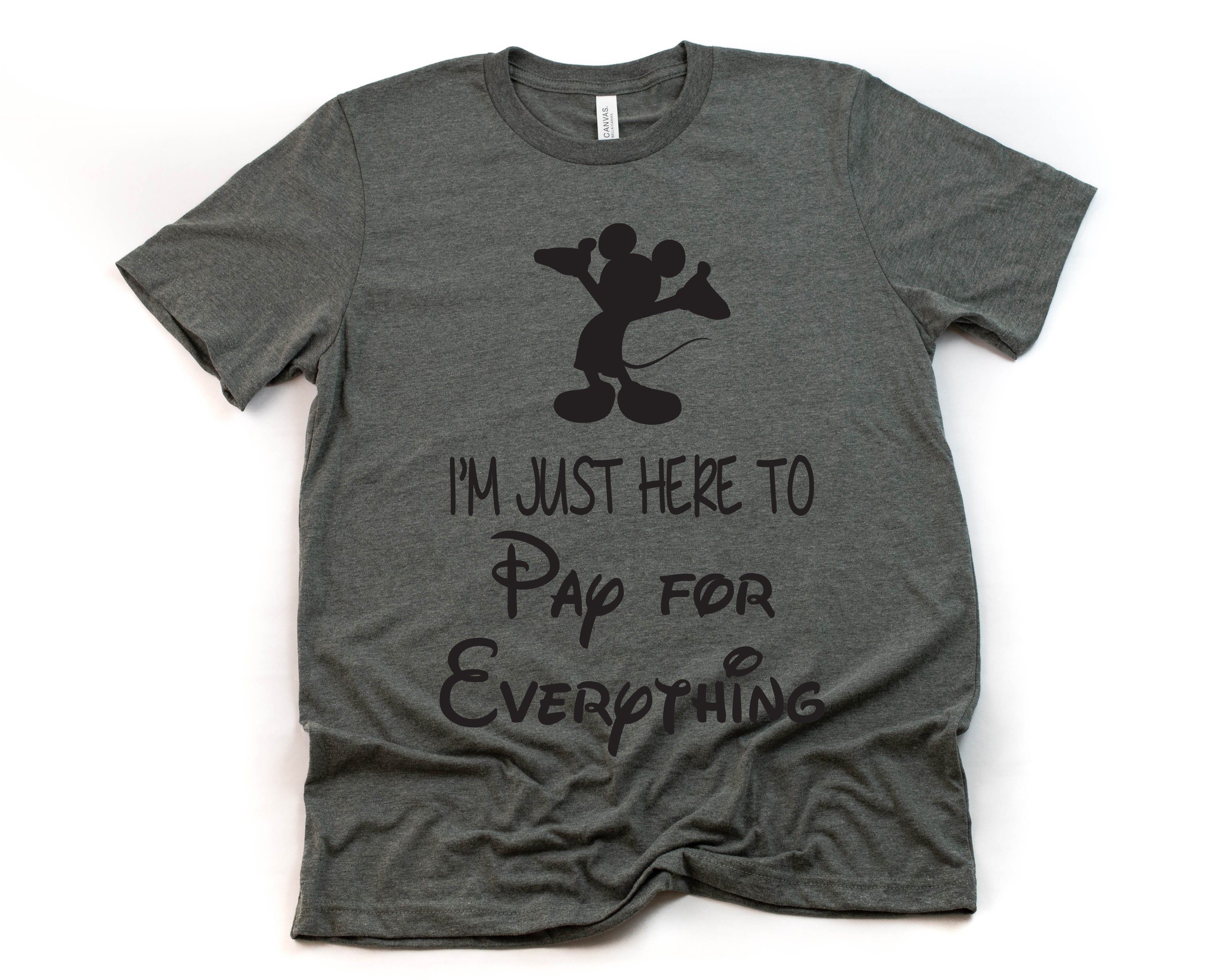 I'm Just Here to Pay for Everything T Shirt Funny Disney | Etsy