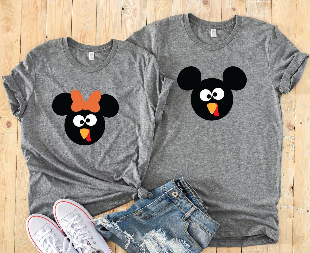 Minnie Mouse or Mickey Mouse Turkey Shirts - Disney World Family ...