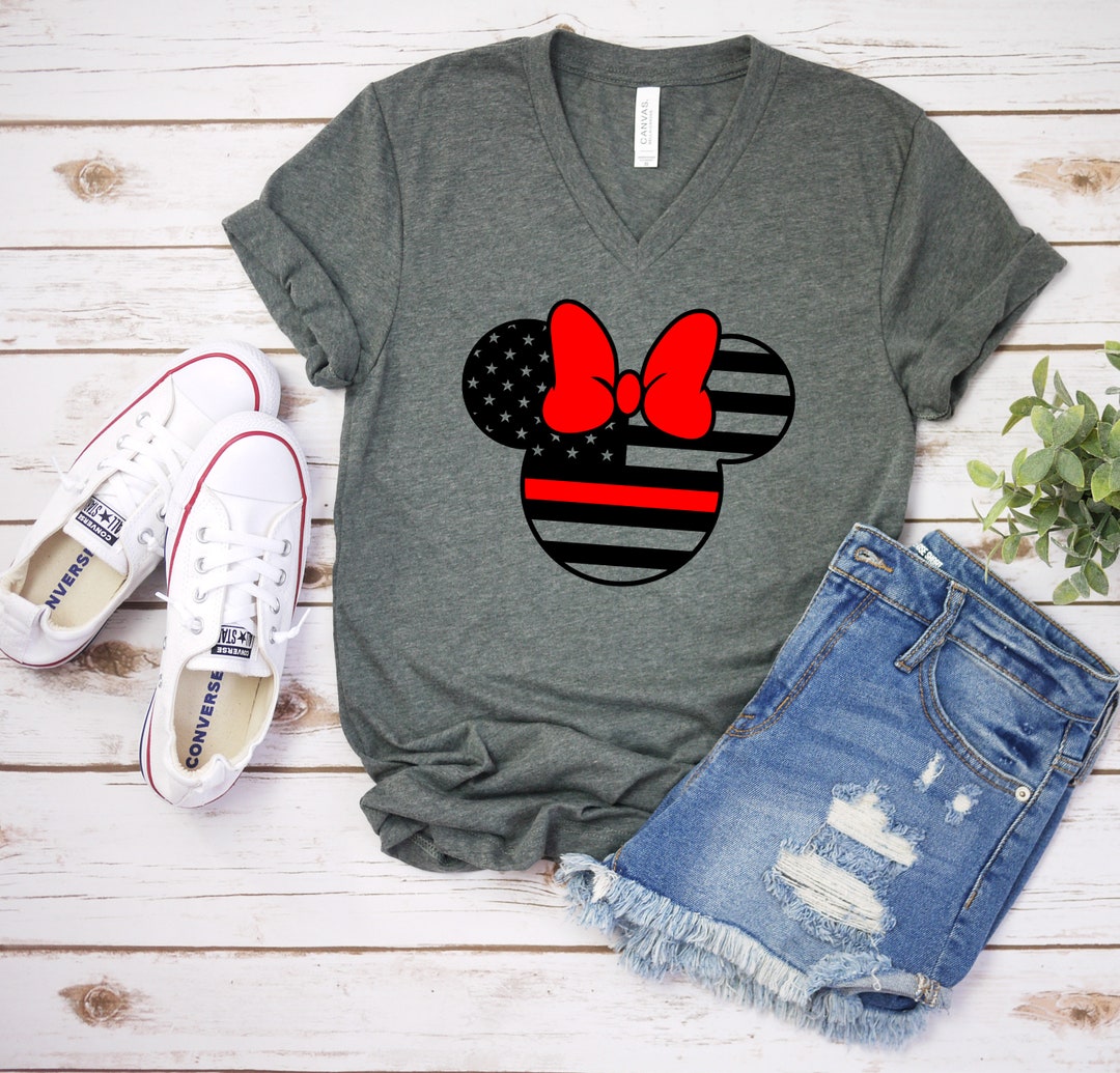Minnie Mouse Firefighter Wife Shirt - Fire Fighter Love T Shirt ...