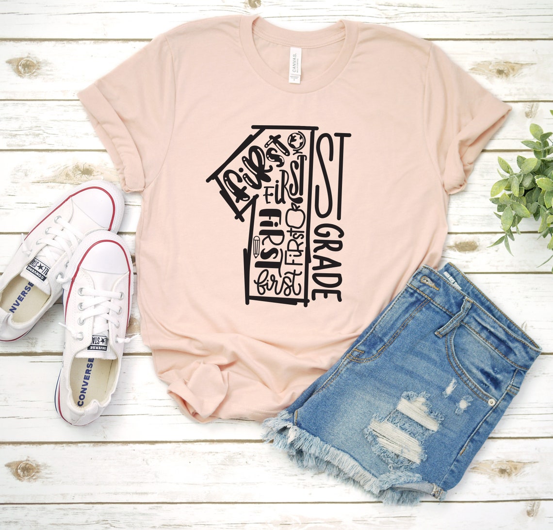 1st Grade Teacher T Shirt First Grade Teacher T Shirt - Etsy