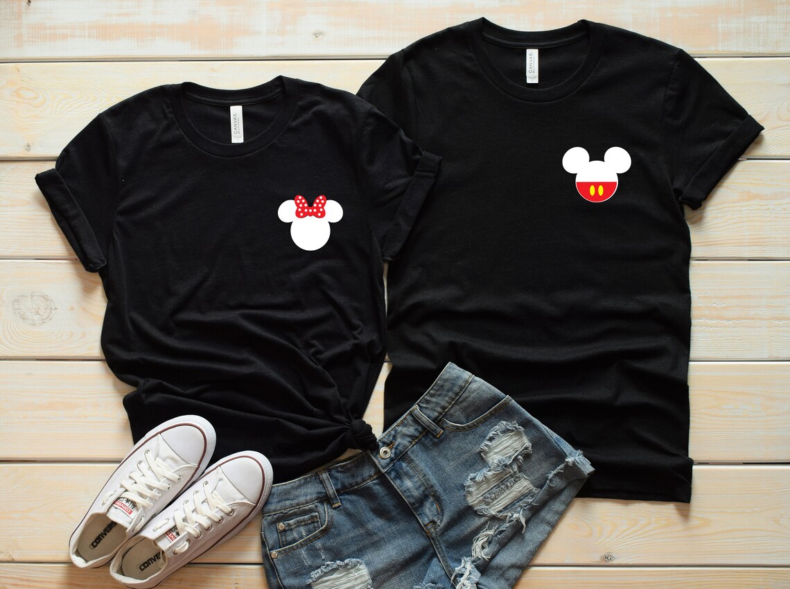 Mickey and Minnie Mouse Custom Matching Disney Shirts Disney | Etsy