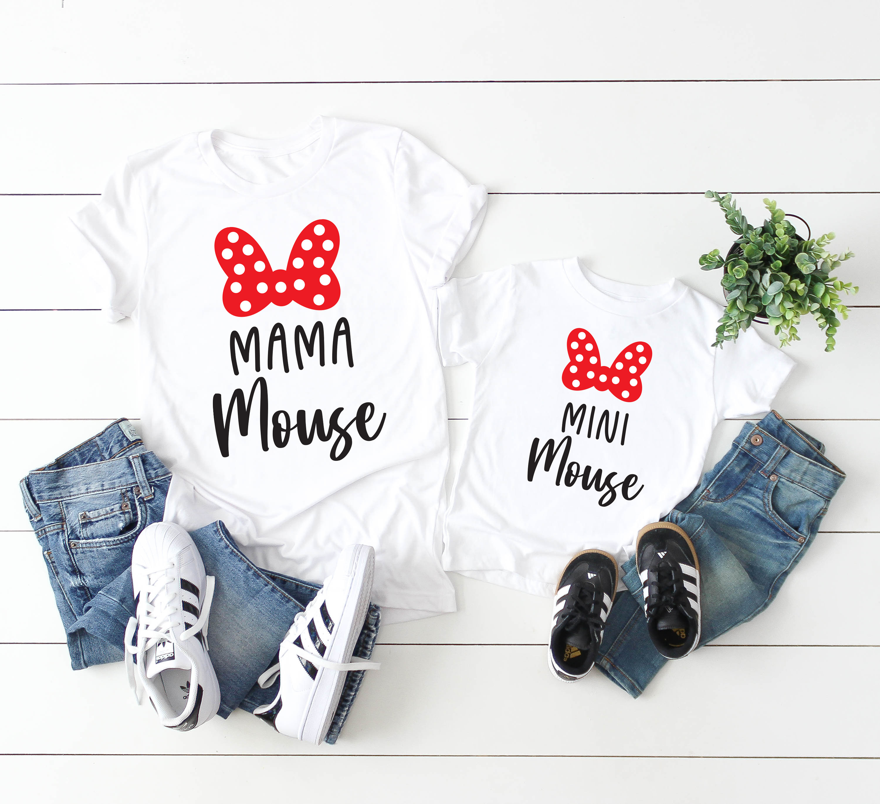 Mama Mouse and Mini Mouse T Shirt Set Disney Matching Minnie - Etsy