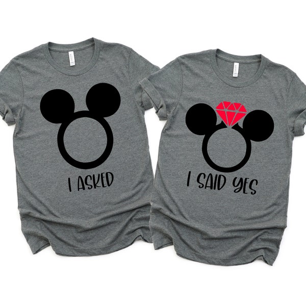 Mickey and Minnie Engaged - Etsy