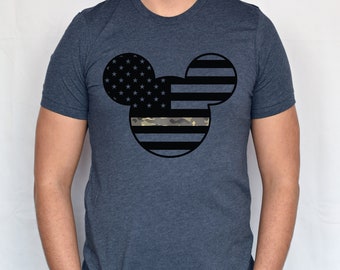 Minnie Army Camouflaged Aviator Glasses Adult Unisex T Shirt Armed ...