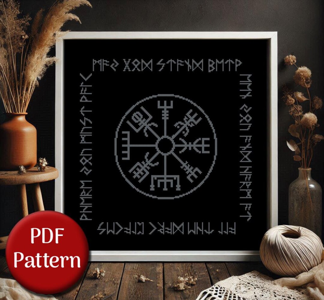 Vegvisir | Cross Stitch Pattern | Vikings | Pagan | Magic Wicca ...