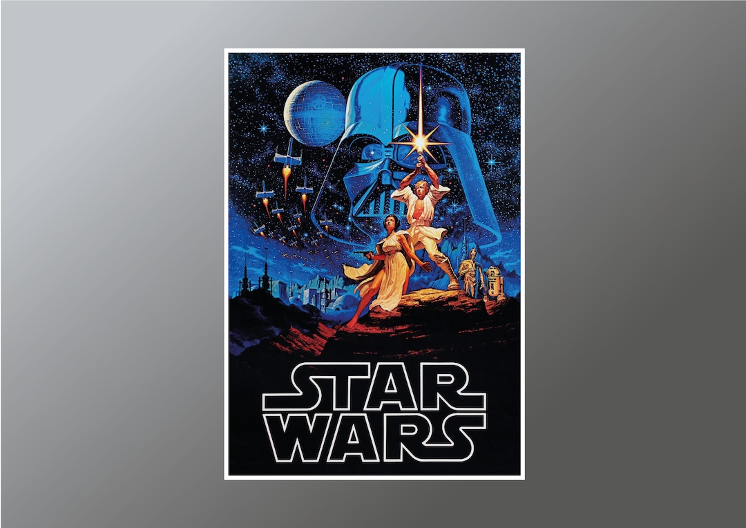Retro Star Wars Poster Print - Etsy