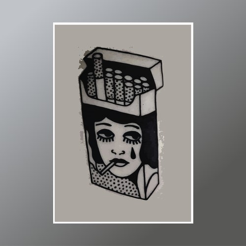 Cigarette Packet Tattoo Art Print - Etsy