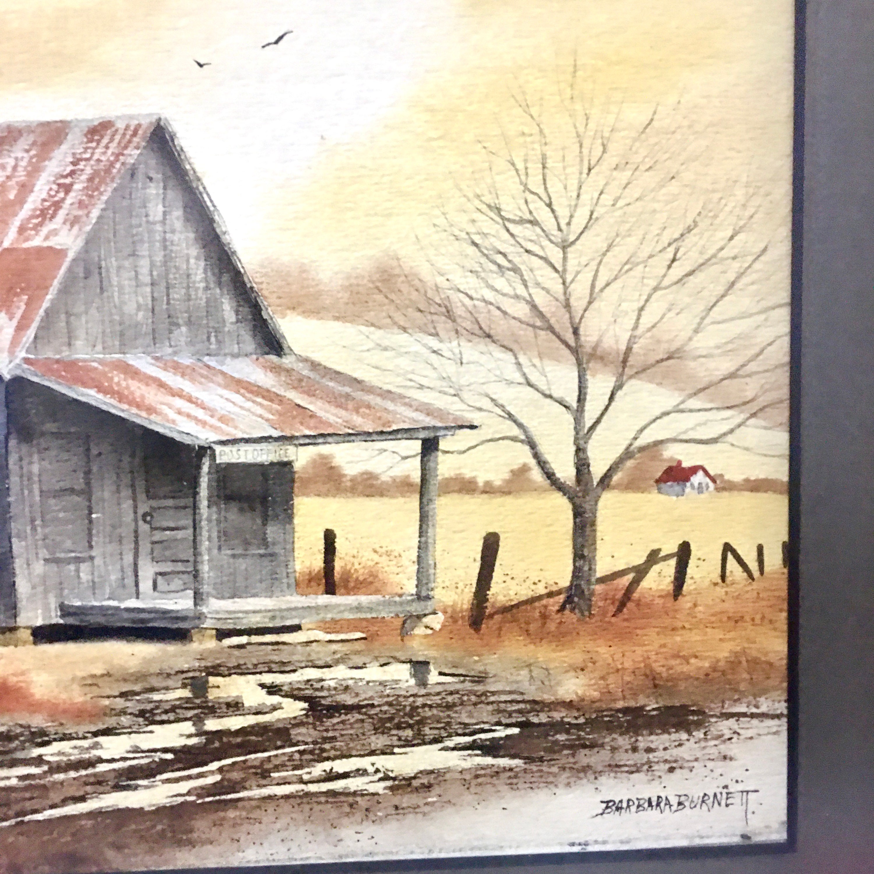 Signed Framed Watercolor Painting - Etsy