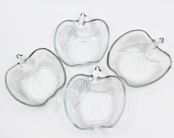 Apple Shaped Glass Bowls - Etsy