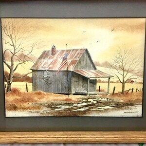 Signed Framed Watercolor Painting - Etsy