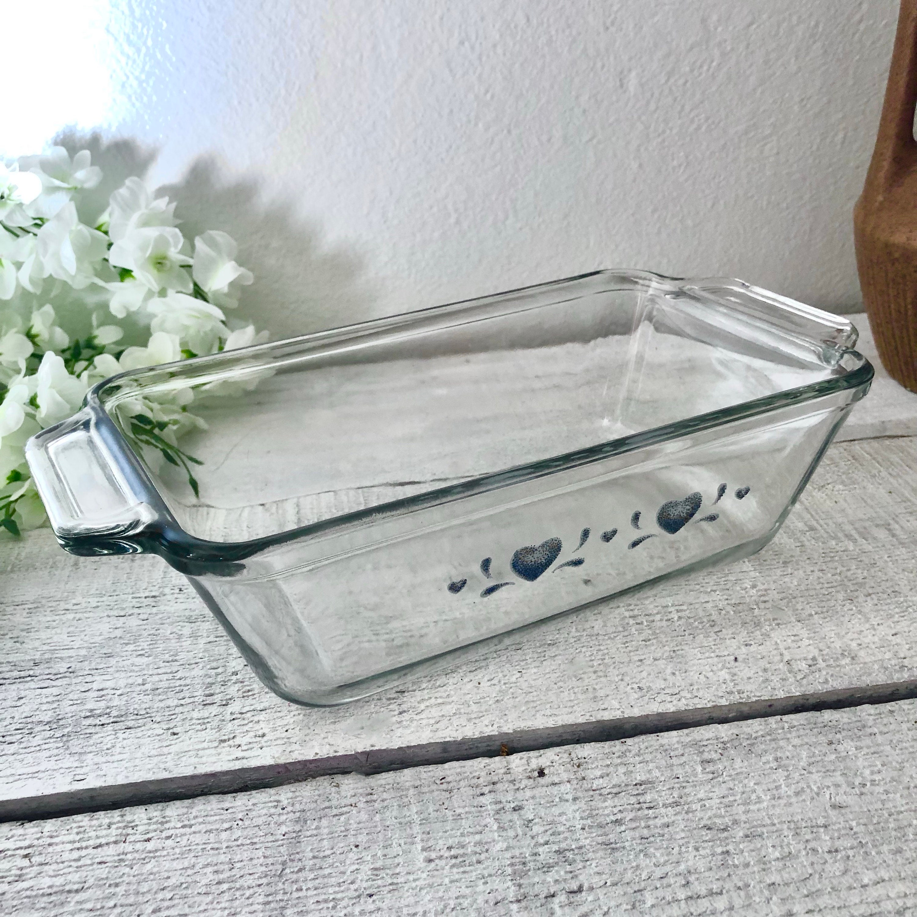 Vintage Anchor Hocking Glass Bread Pan - Etsy