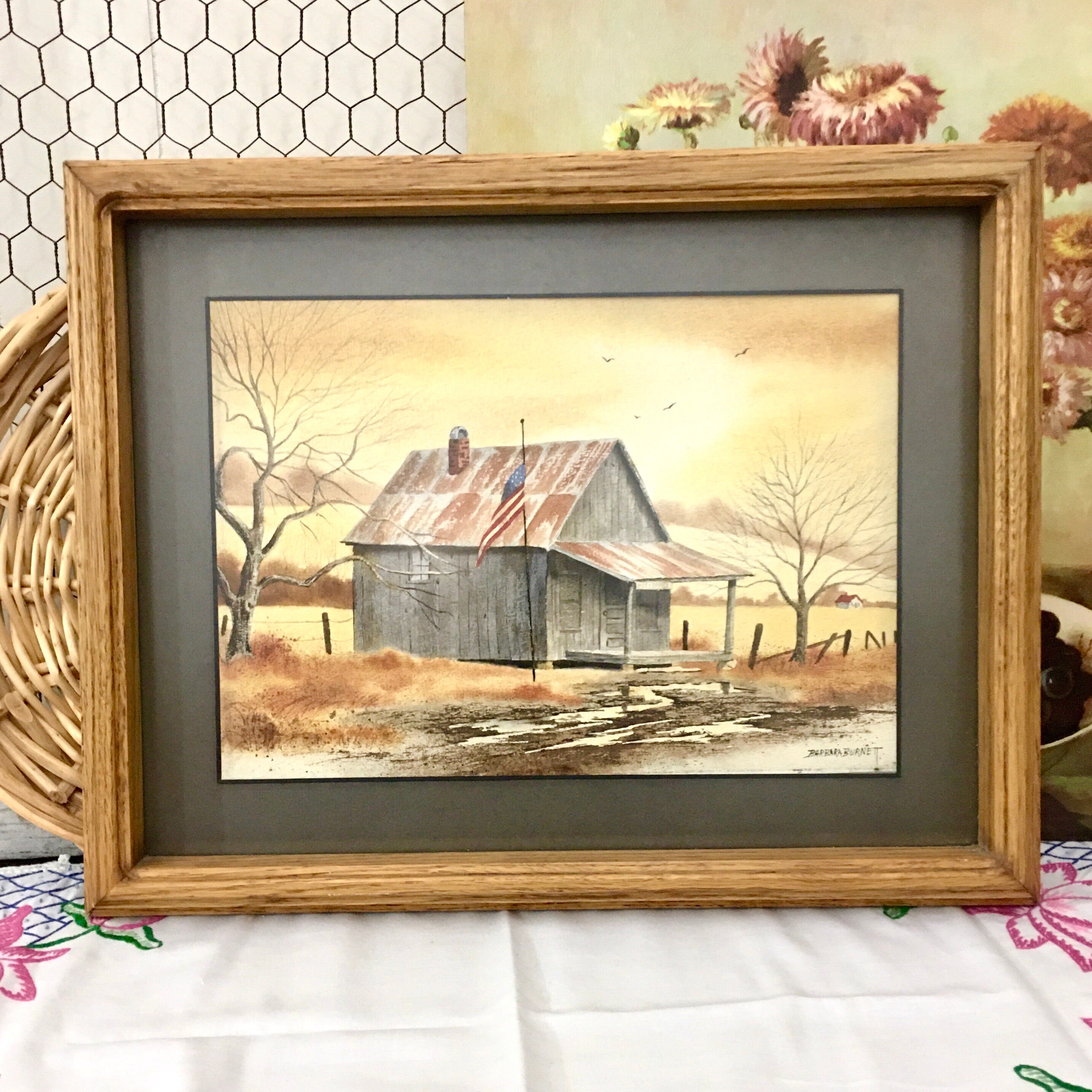 Signed Framed Watercolor Painting - Etsy