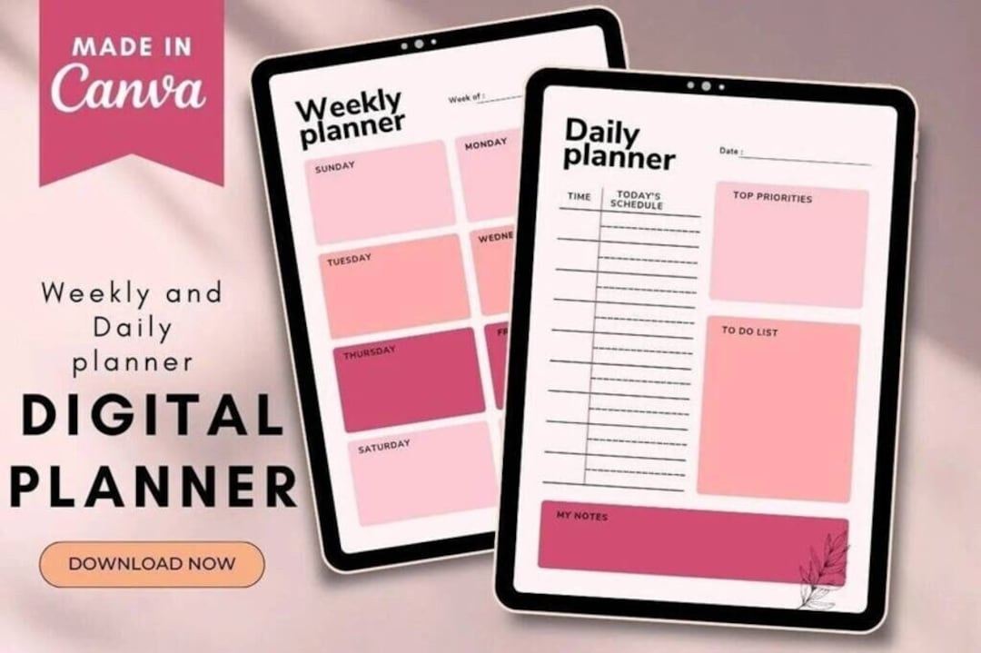 9 Colors Daily Planner Printable, Ultimate Daily Planner, Student ...