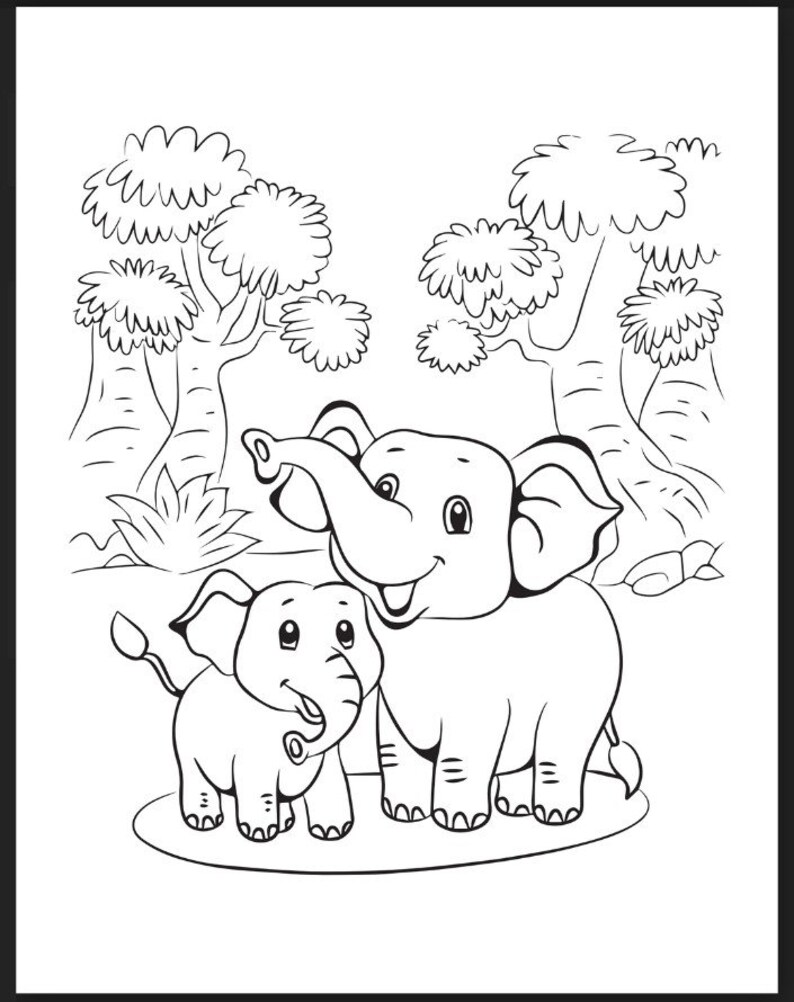 3000 Bundle Animal Coloring Pages Activity Book for Kids Zoo Animal ...