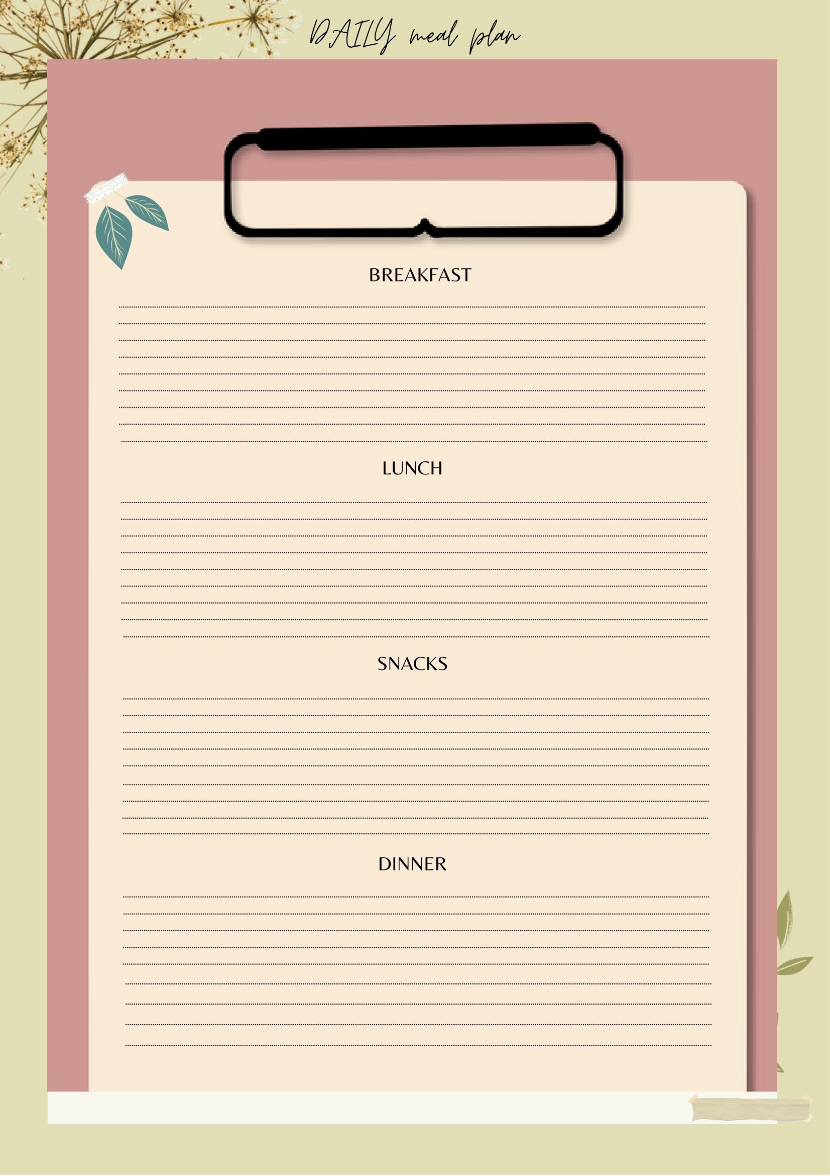 9 Colors Daily Planner Printable, Ultimate Daily Planner, Student ...