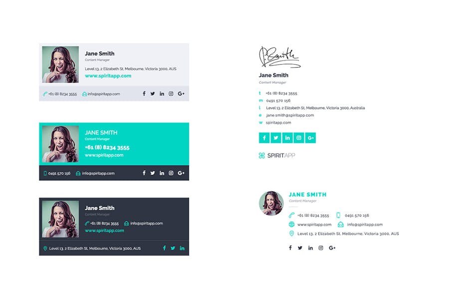 360 Clickable Email Signature Bundle | Clickable Email Signature ...