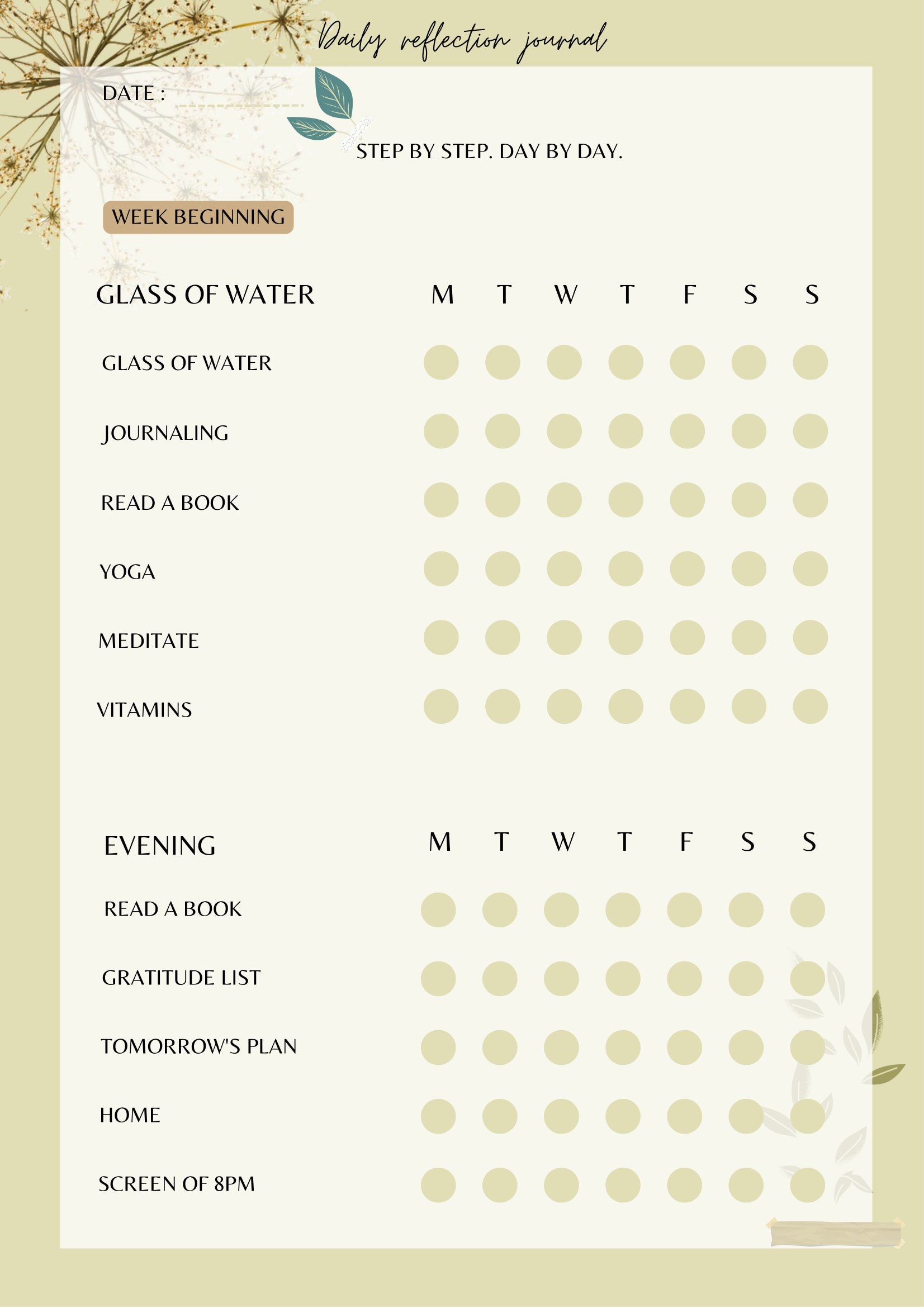 9 Colors Daily Planner Printable, Ultimate Daily Planner, Student ...