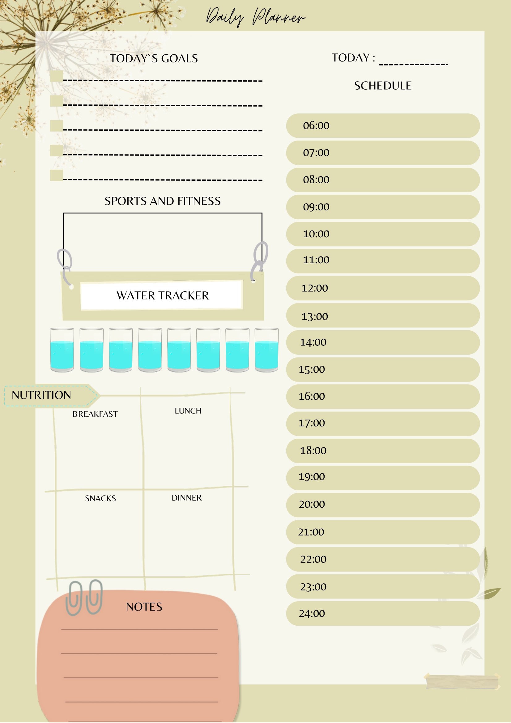 9 Colors Daily Planner Printable, Ultimate Daily Planner, Student ...