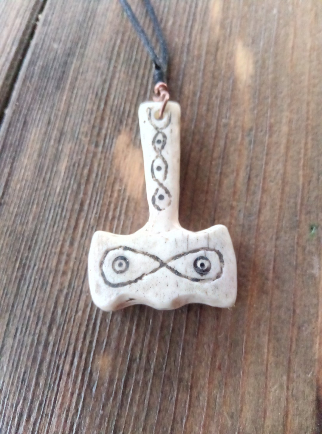 Thor's Hammer, Viking Jewelry, Bone Jewelry, Bone Pendant, Thor's ...