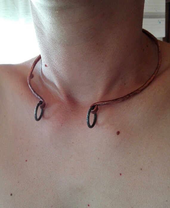 Halsring aus Kupfer Ring der O Torc Halskette | Etsy