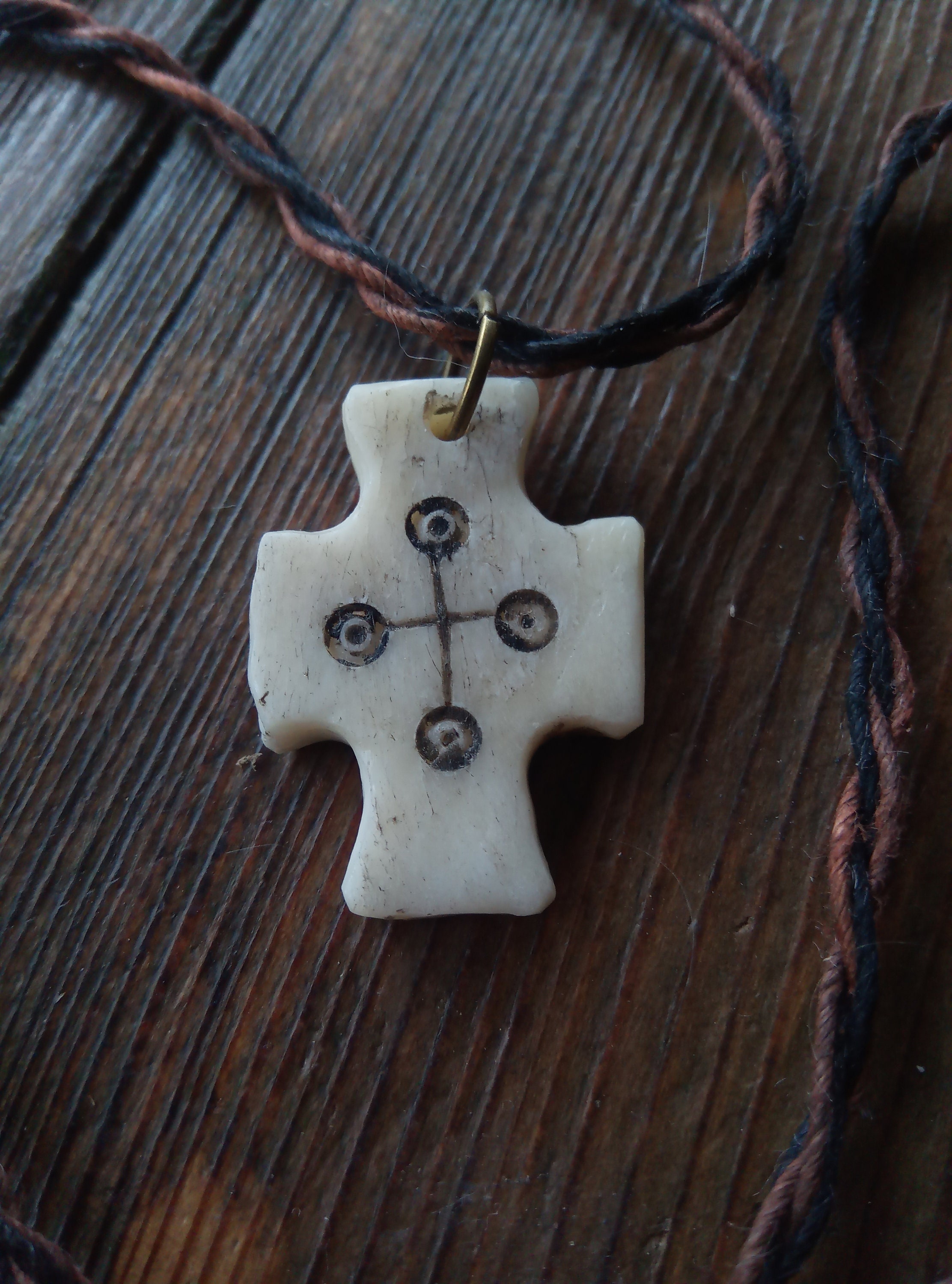 Viking Cross, Viking Jewelry, Cross Made of Bones - Etsy