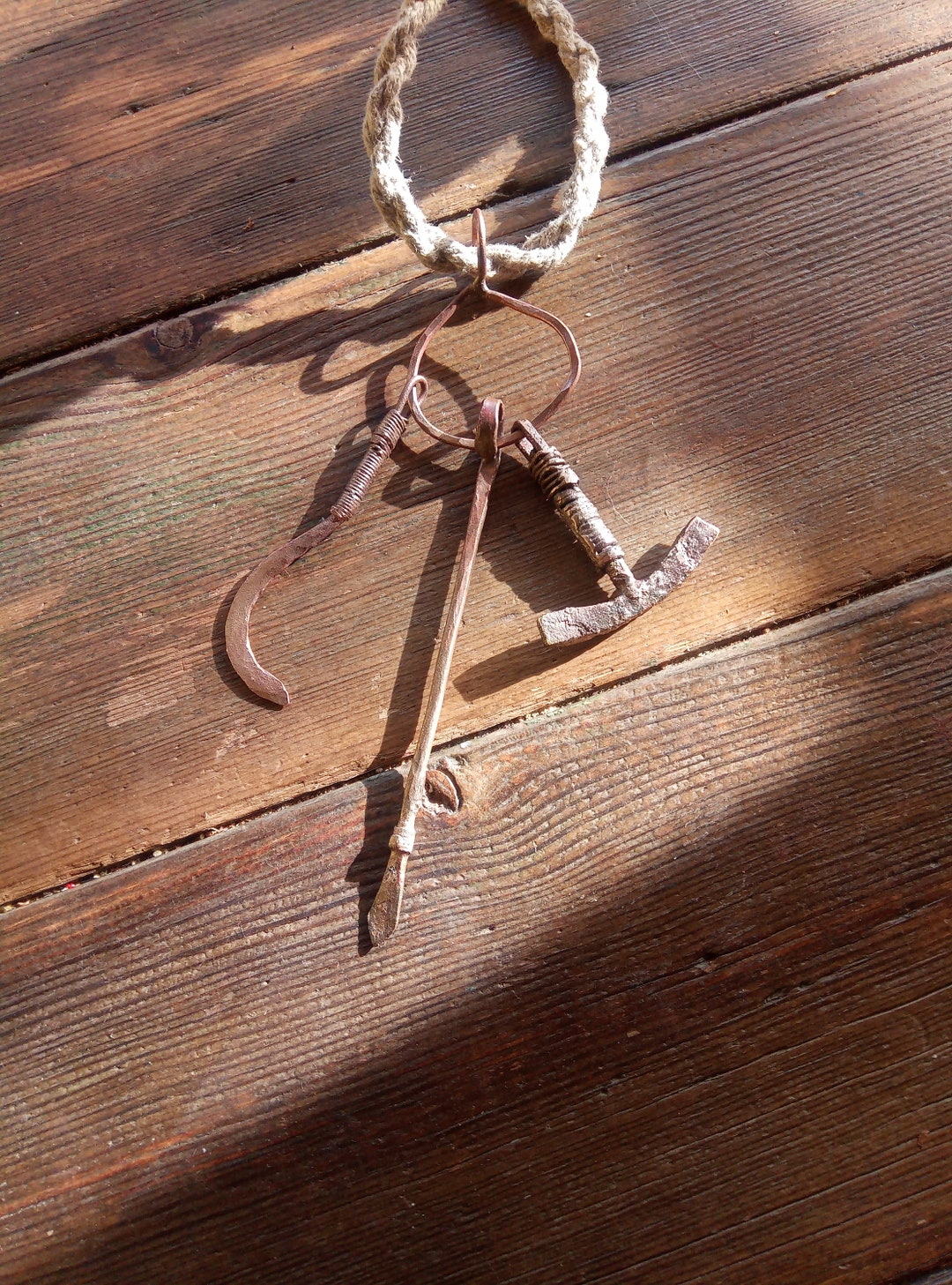 Amulet for Vikings and Germanic Tribes, Sickle of Freyr, Hammer of Thor ...