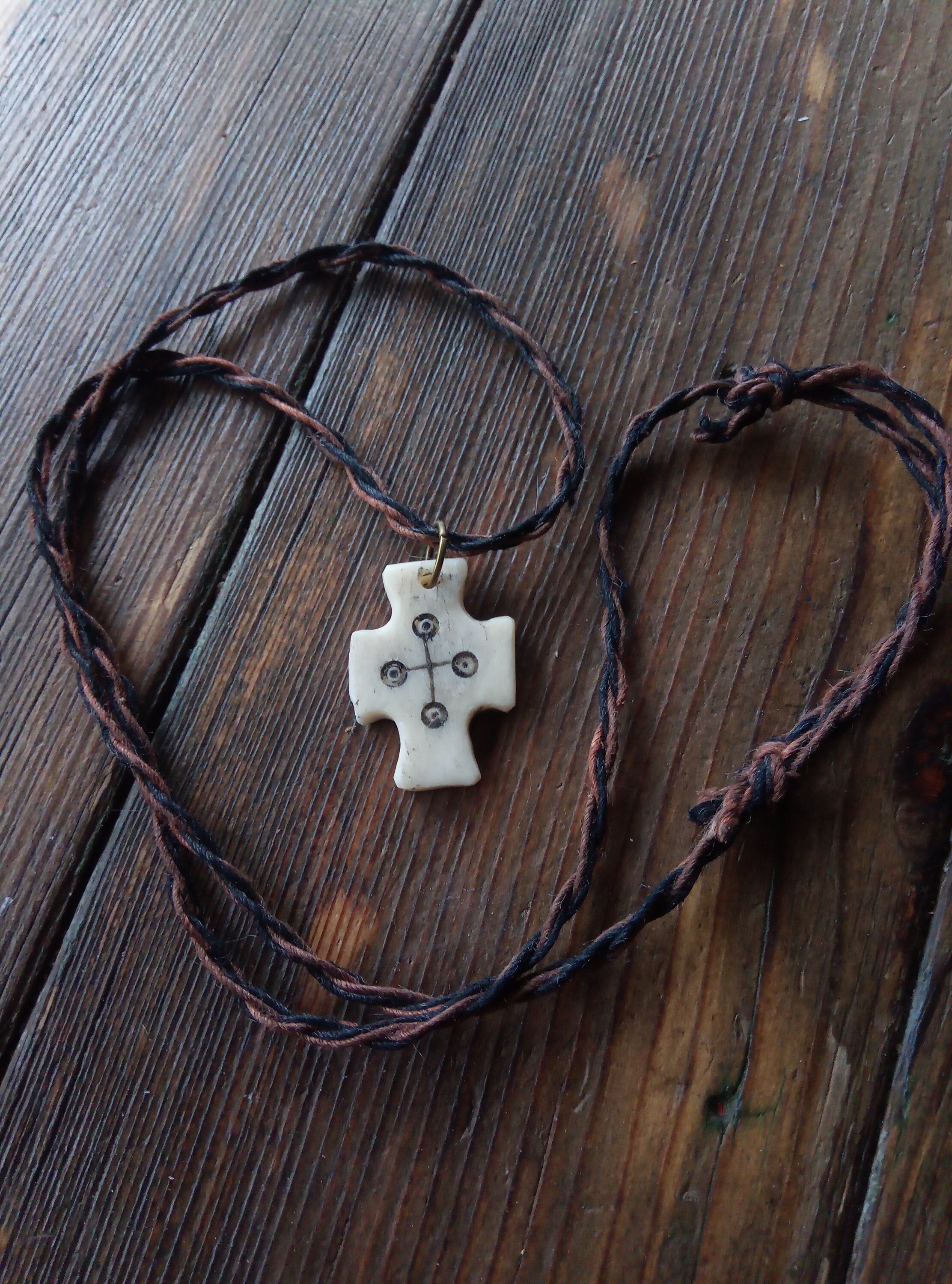 Viking Cross, Viking Jewelry, Cross Made of Bones - Etsy