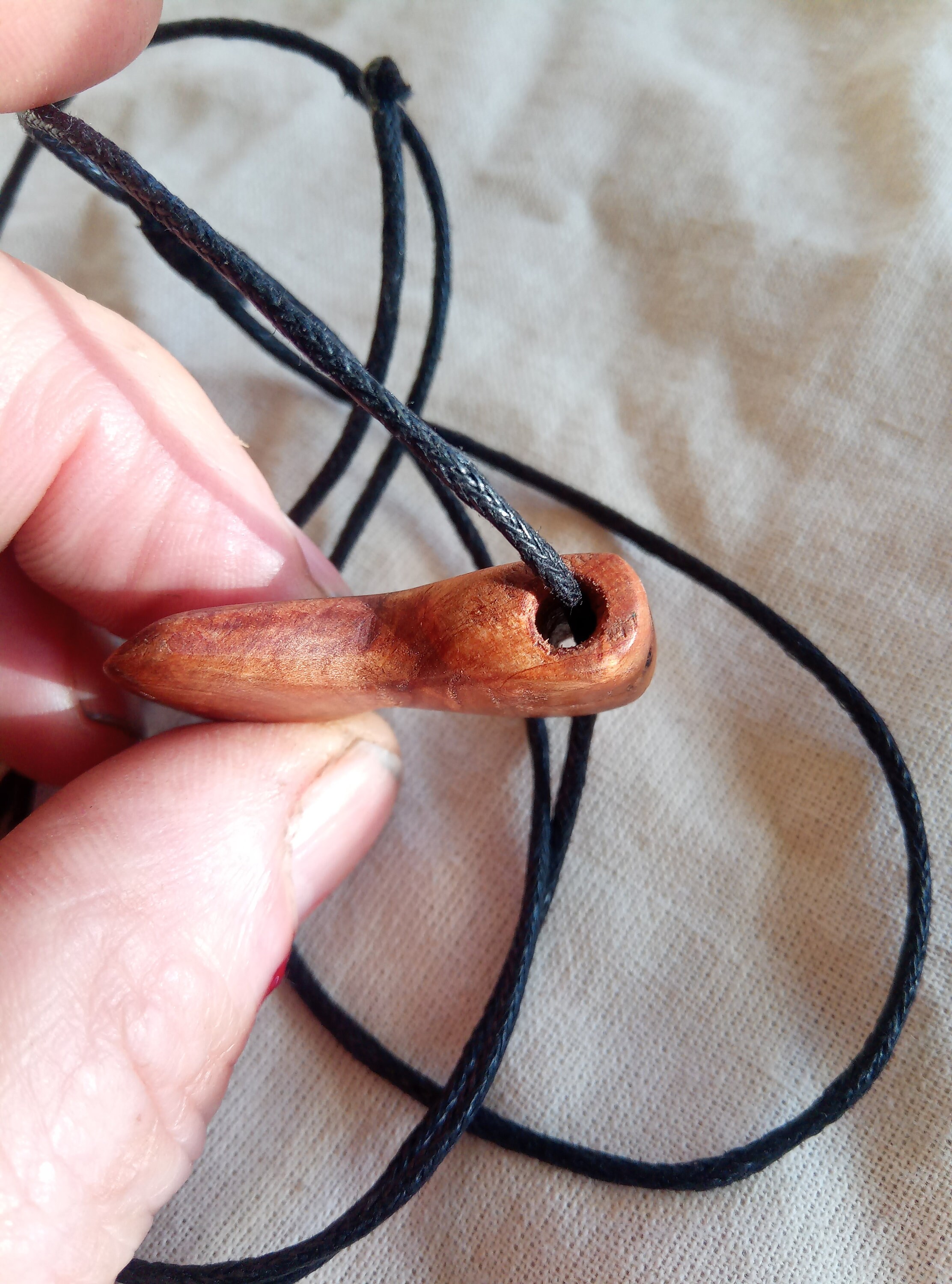 Ax-shaped Jewelry Made From a Tree Bead as a Necklace Pendant - Etsy