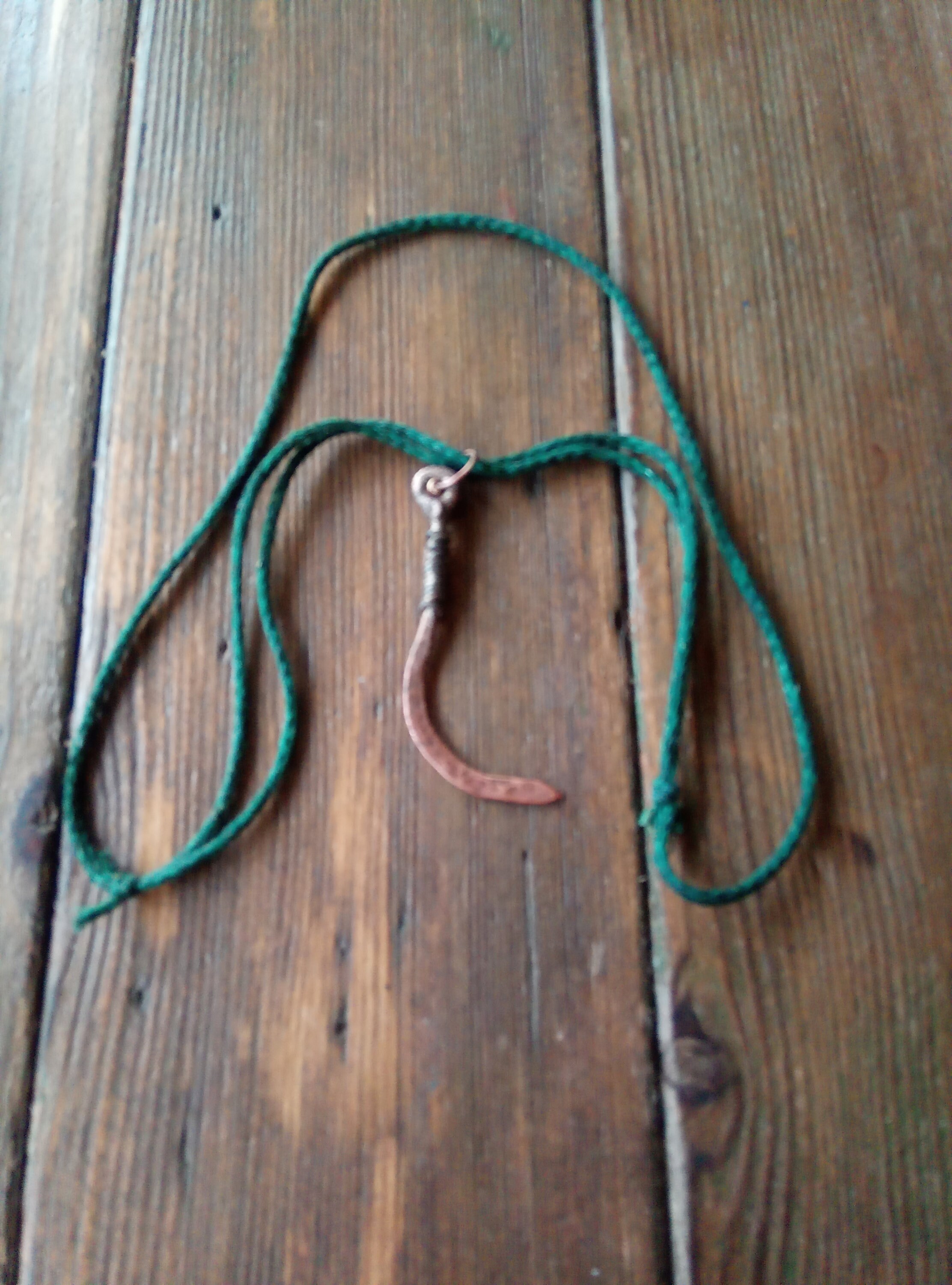 Necklace Pendant Copper Sickle as a Symbol of White Magic - Etsy