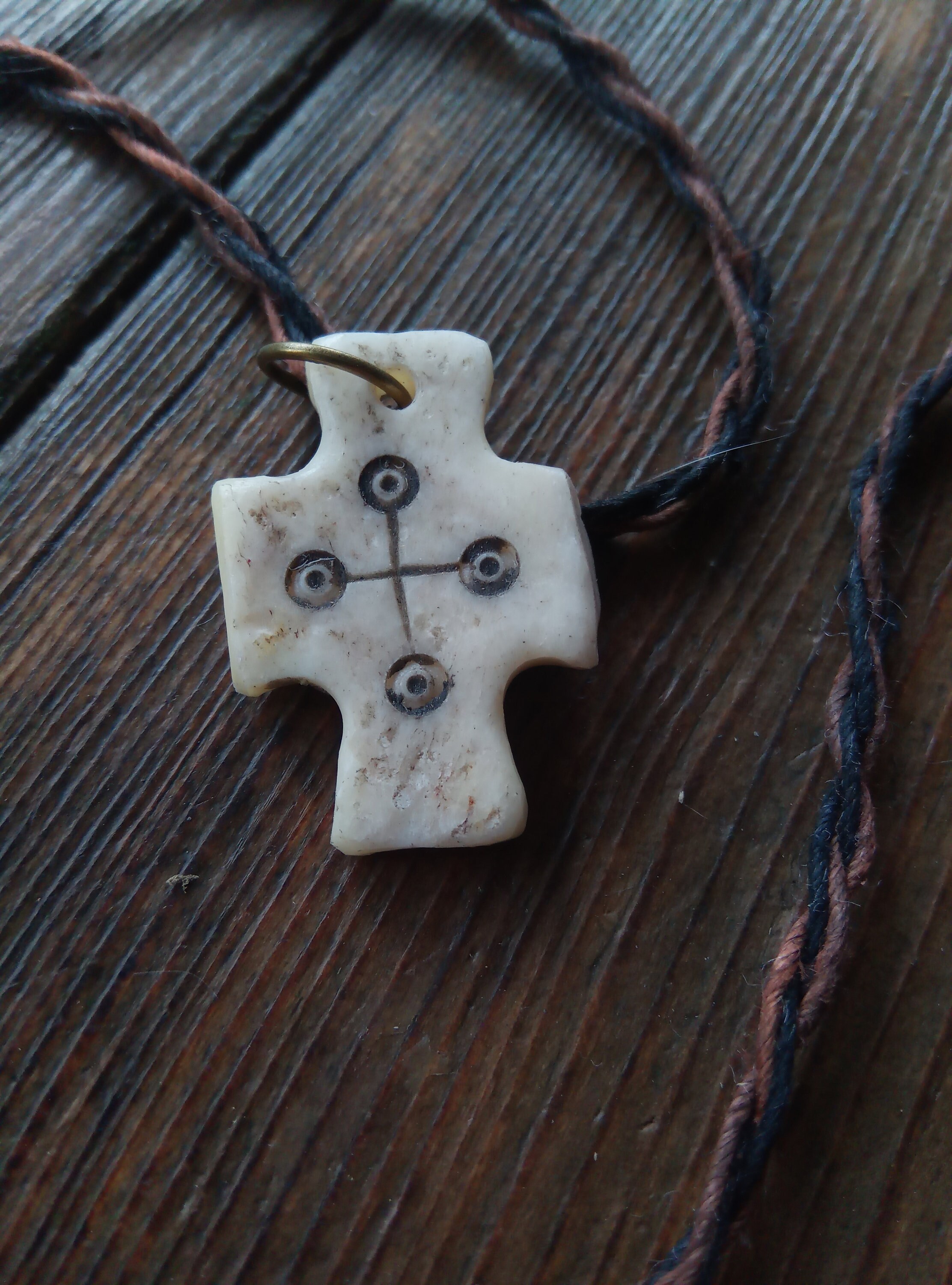 Viking Cross, Viking Jewelry, Cross Made of Bones - Etsy