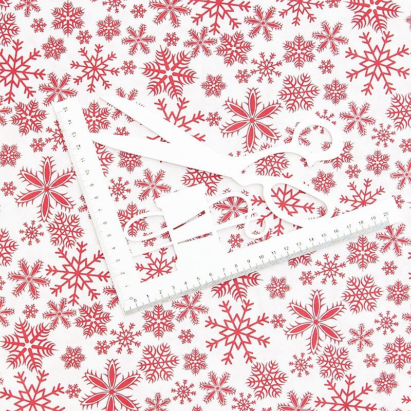 Christmas fabric COTTON FABRIC by the yard santa fabric Red | Etsy