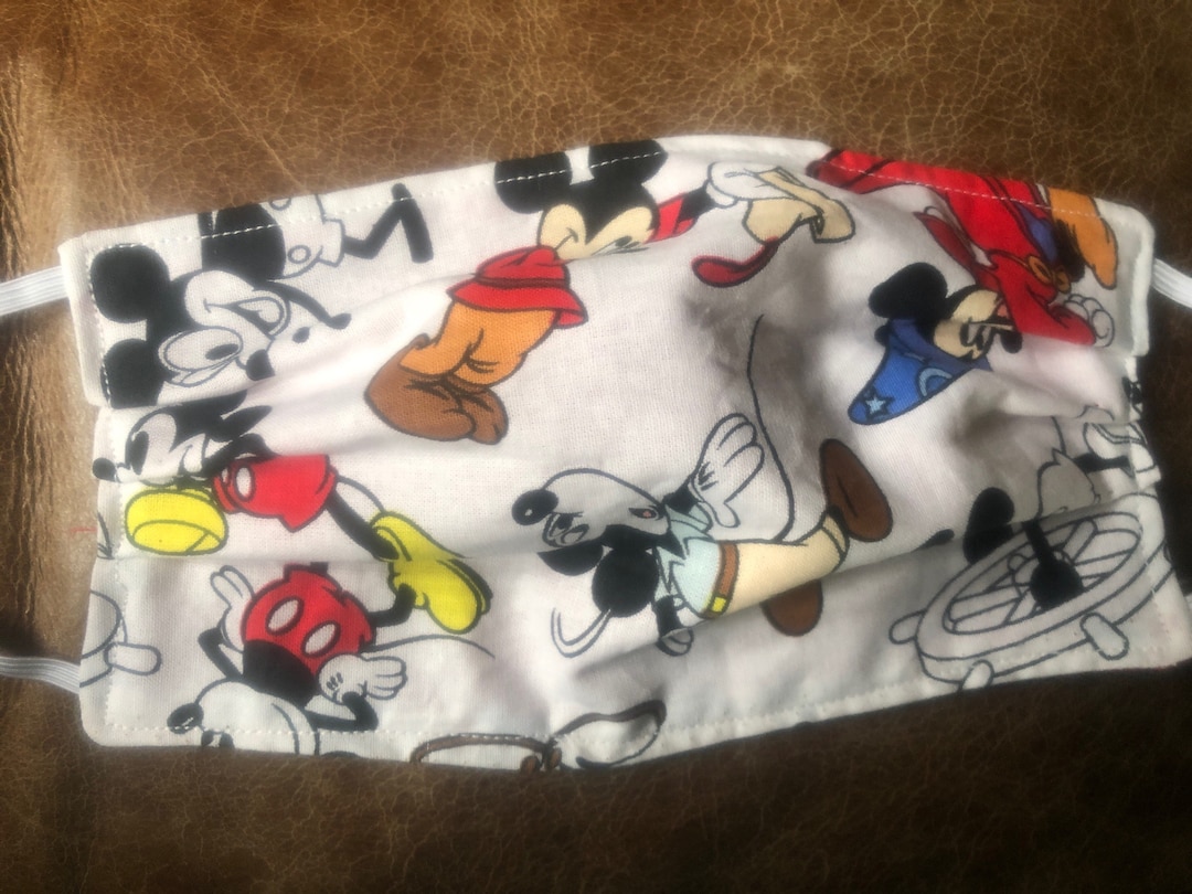 Mickey Mouse Face Mask - Etsy