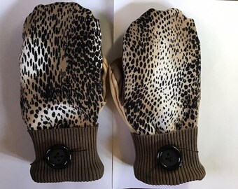 Handmade Recycled Denim Mittens - Etsy