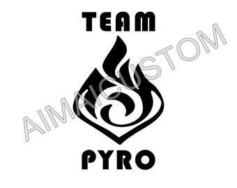 Genshin Pyro Svg | Etsy