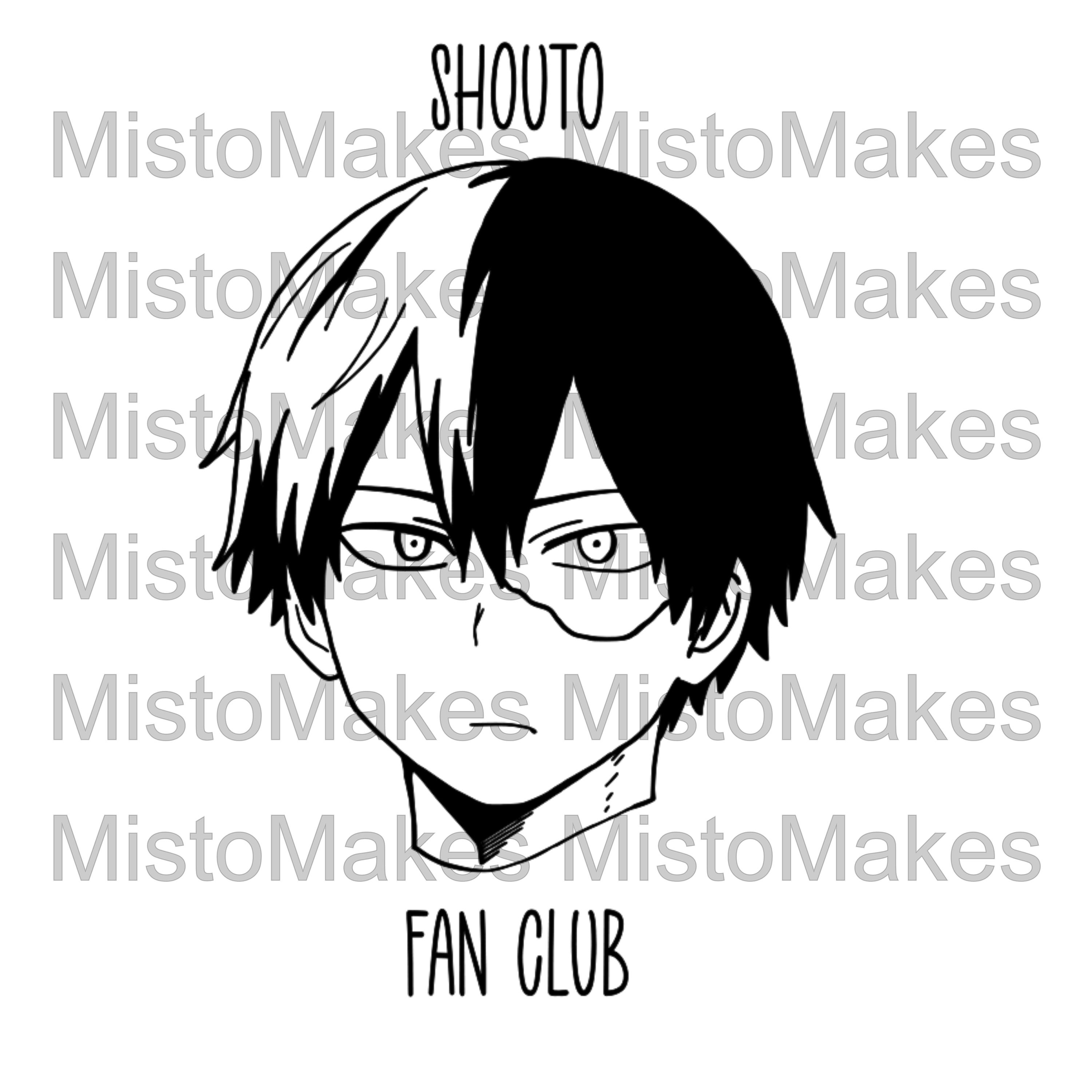 Todoroki Shouto SVG - Etsy