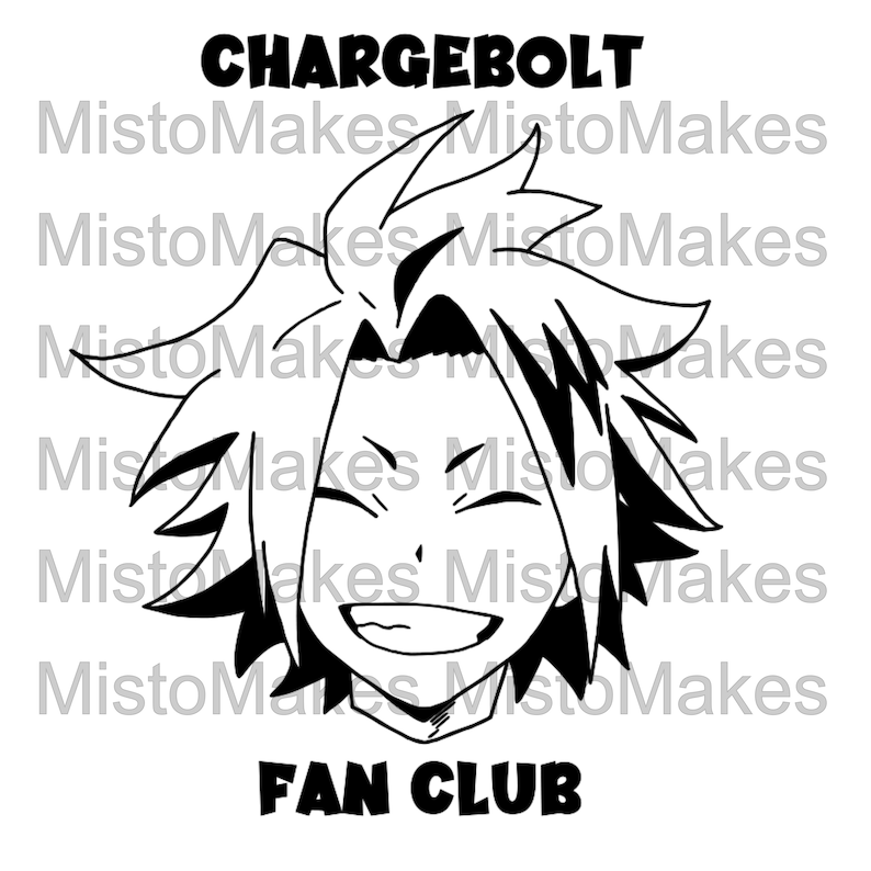 Kaminari "chargebolt" Denki SVG - Etsy