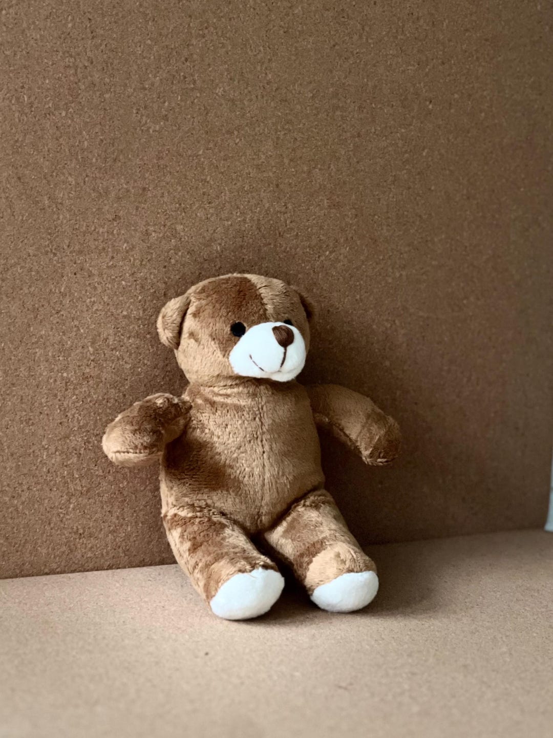 The Small Brown Teddy Bear in Red Scarf,small Bear, Teddy Bear, Brown ...