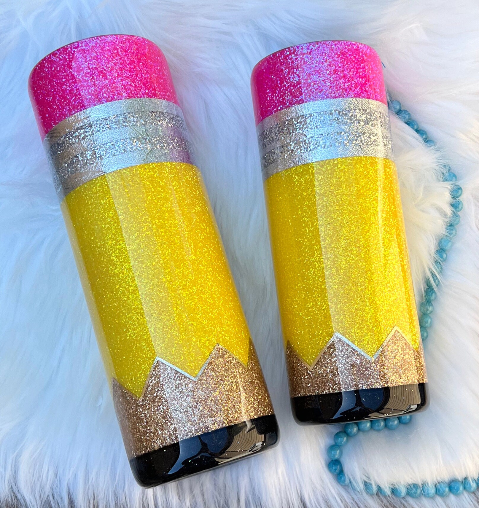 Pencil Glitter Tumbler - Etsy