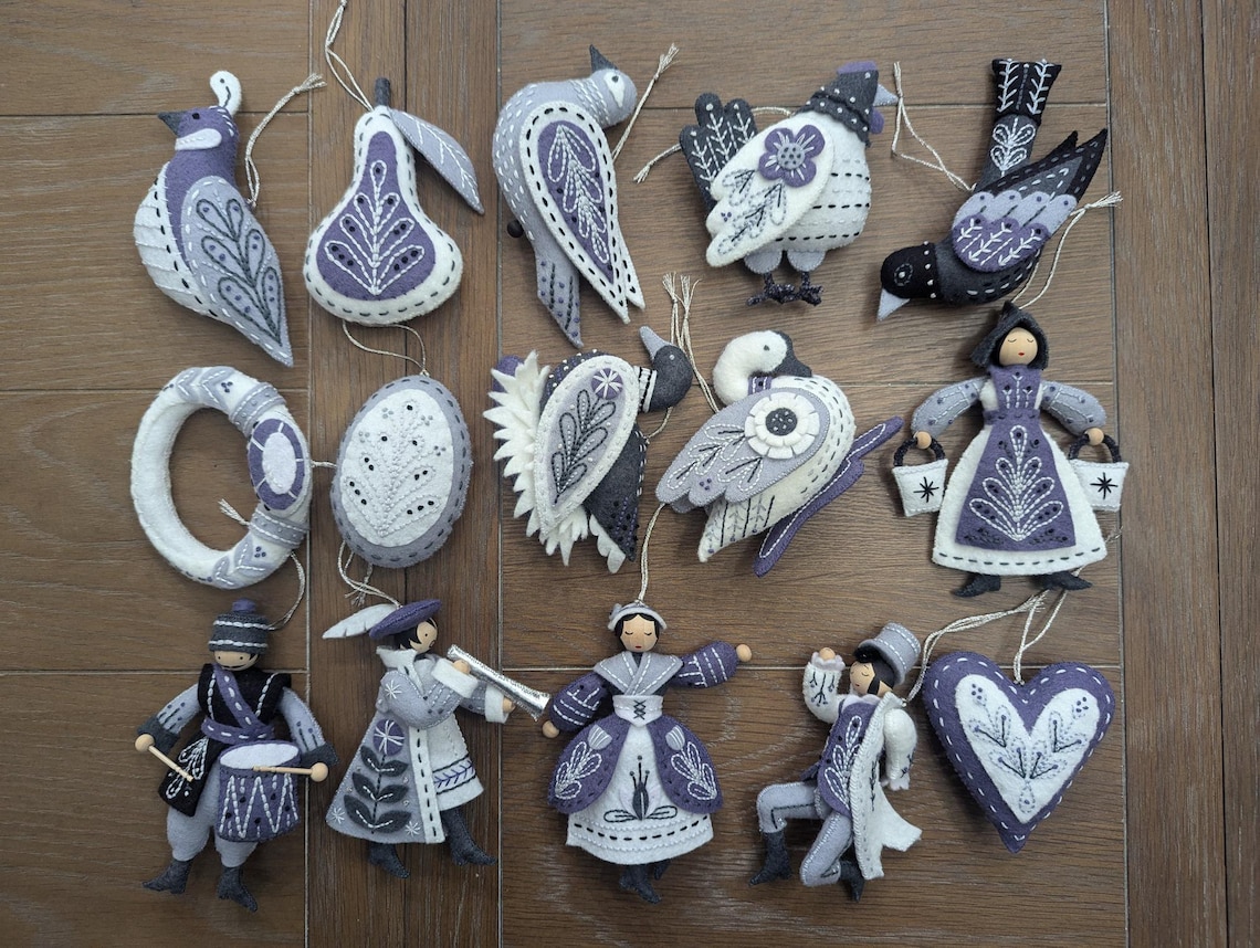 12 Days of Christmas Ornaments - Etsy