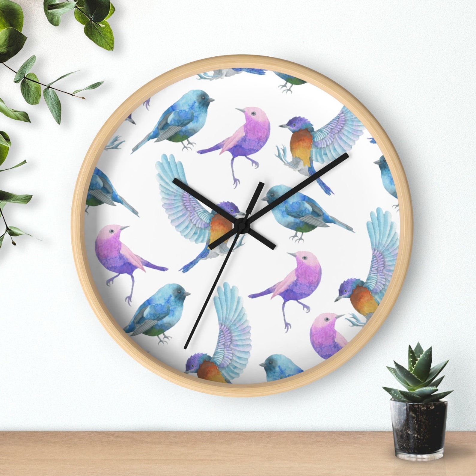 Reloj de pared de pájaro reloj de pared de la cocina reloj | Etsy