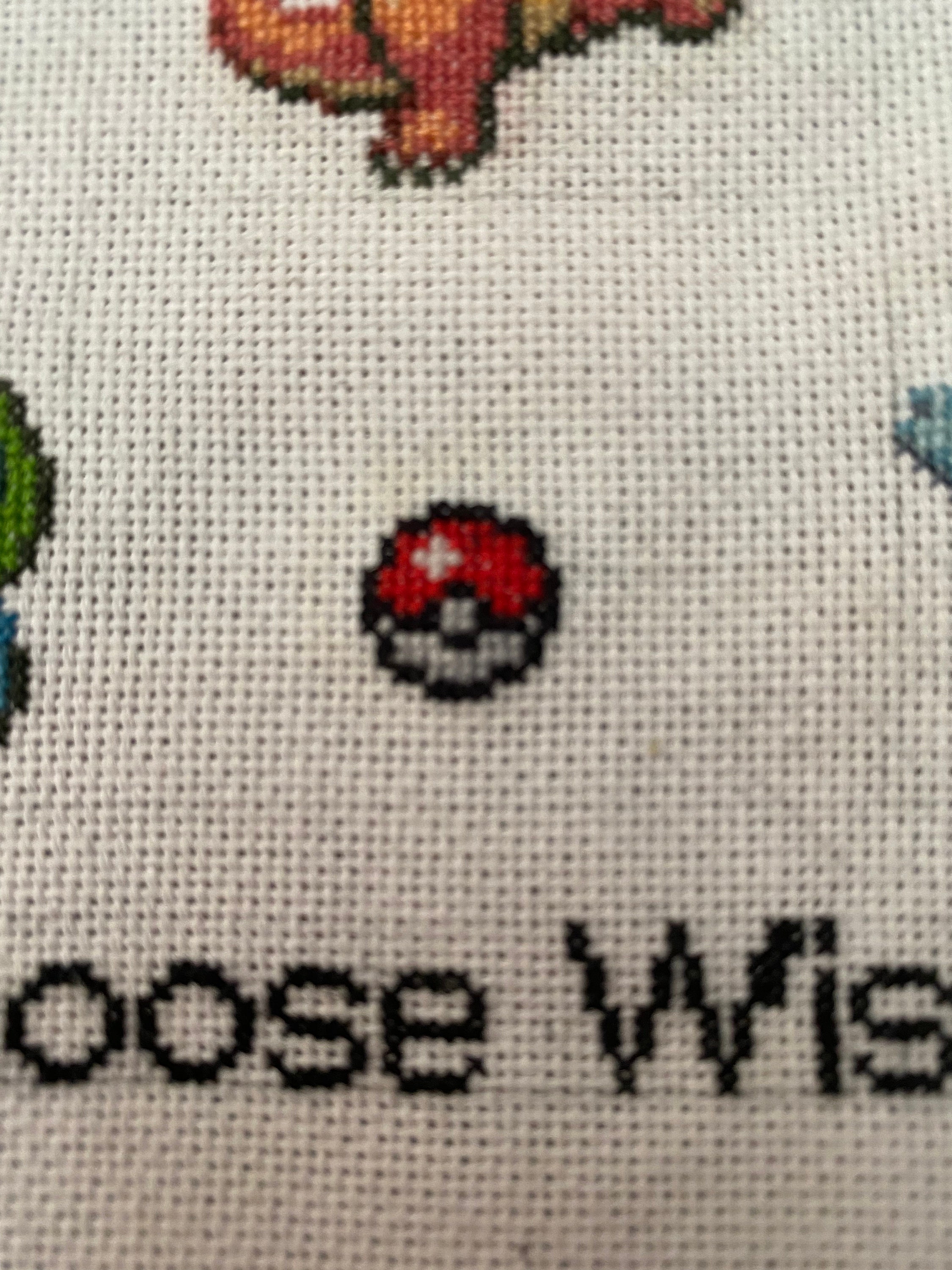 Pokémon Cross Stitch - Etsy