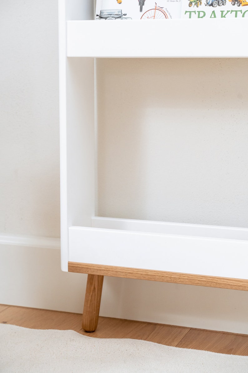 Wall Bookcase for Kids Room, Front Facing Selve Serve Wooden Montessori ...